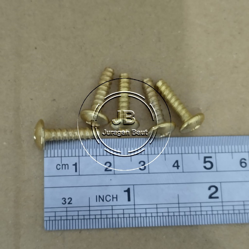 Jual BAUT CACING BODY 4X16 HONDA SKRUP SEKRUP 4 X 16 GOLD EMAS BAUD ...