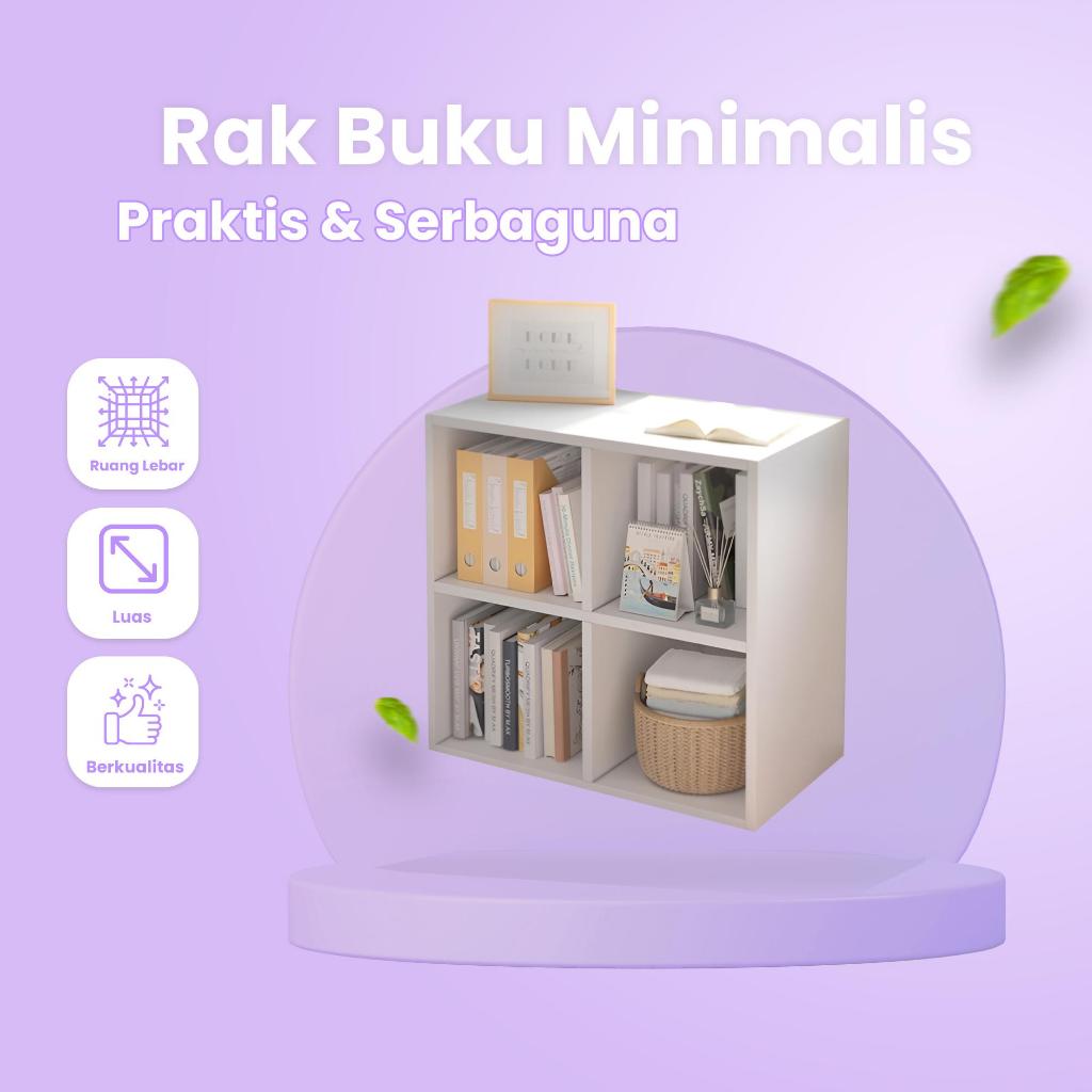 Jual KEREN Rak Buku Minimalis Desain Sederhana Tidak Memakan Tempat ...