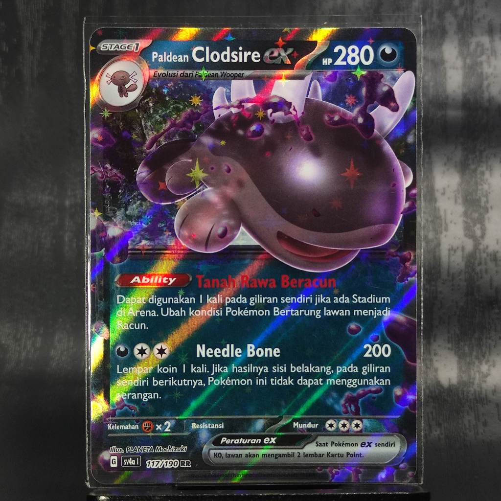 Jual Paldean Clodsire EX RR Pokemon No #0980 Gen9 - KEGELAPAN - KARTU ...