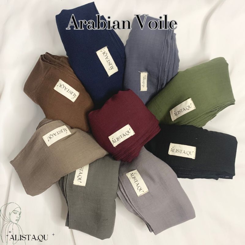 Jual Custome Pashmina dan Segiempat Arabian Voile | Shopee Indonesia