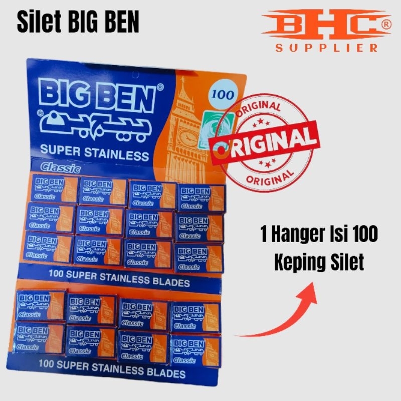 Jual Silet Big Ben Slick isi 100 Keping Alat Cukur Rambut Salon Barber ...