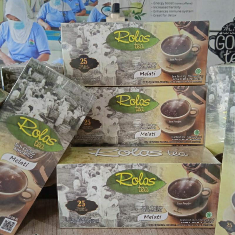 Jual Jual Rolas Teh Celup Melati Jasmine 50 gr Asli | Shopee Indonesia