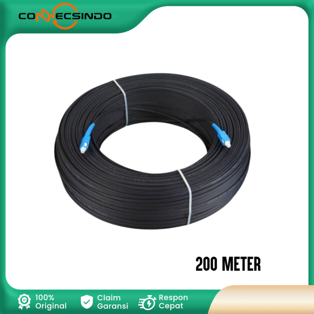 Jual Kabel Fiber Optik Dropcore 200 Meter | Shopee Indonesia
