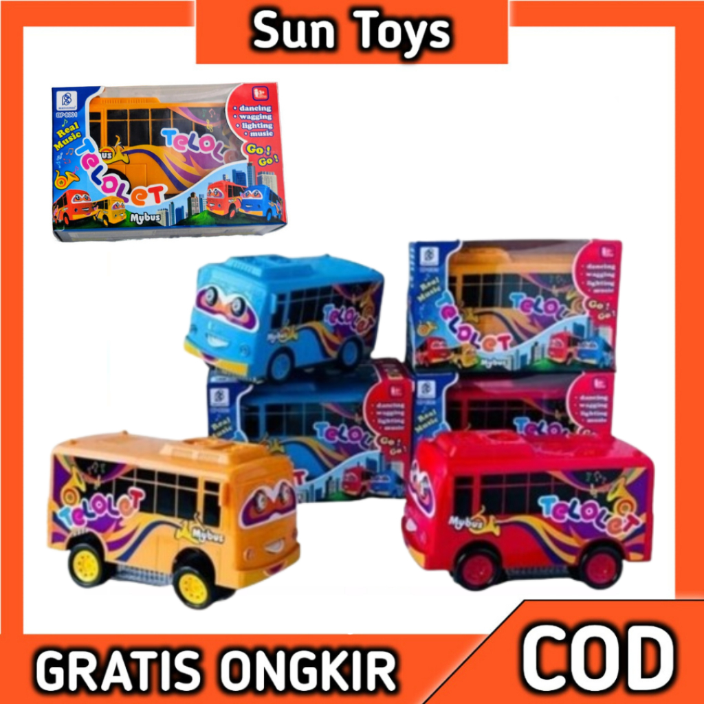 Jual Mainan Anak Bus Telolet My Bus 8001 Dancing Mini My Bus Nyala Dan ...
