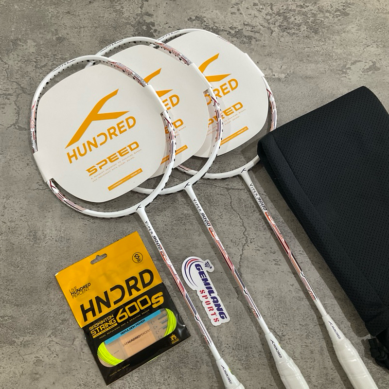 Jual Raket Badminton HUNDRED VIPER 9000 ATK FREE TAS SENAR | Shopee ...