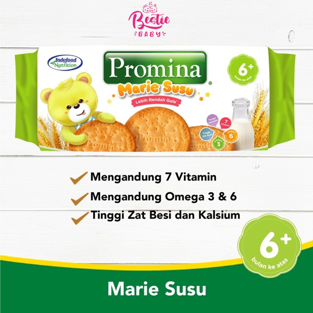 Jual Promina Biskuit Marie/Biskuit Bayi 6m+ isi 150gr | Shopee Indonesia