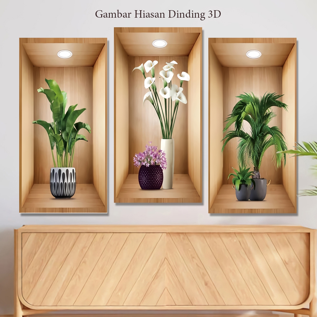 Jual Hiasan Dinding Bunga 3d Realistis aaesthetic 15x30 dekorasi kamar ...