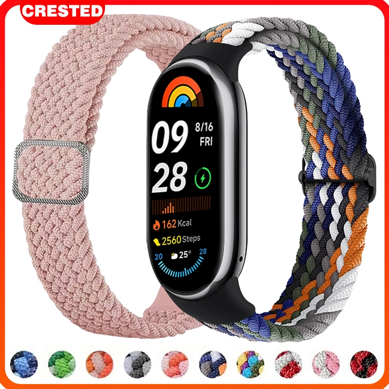 Jual Nylon Sport Strap for Mi Band 10 9 8 7 6 5 4 3 NFC Elastic Tali Pengganti jam tangan ...