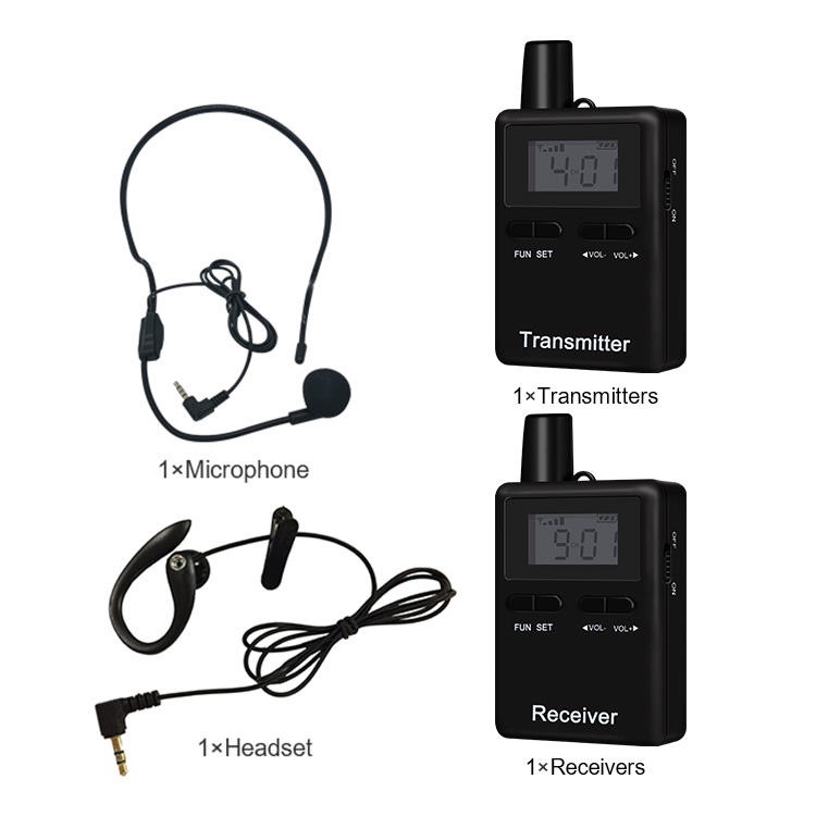 Jual paket 1 transmitter + 20 receiver Tour Guide System tipe 2401 untuk umroh, haji, tour ...