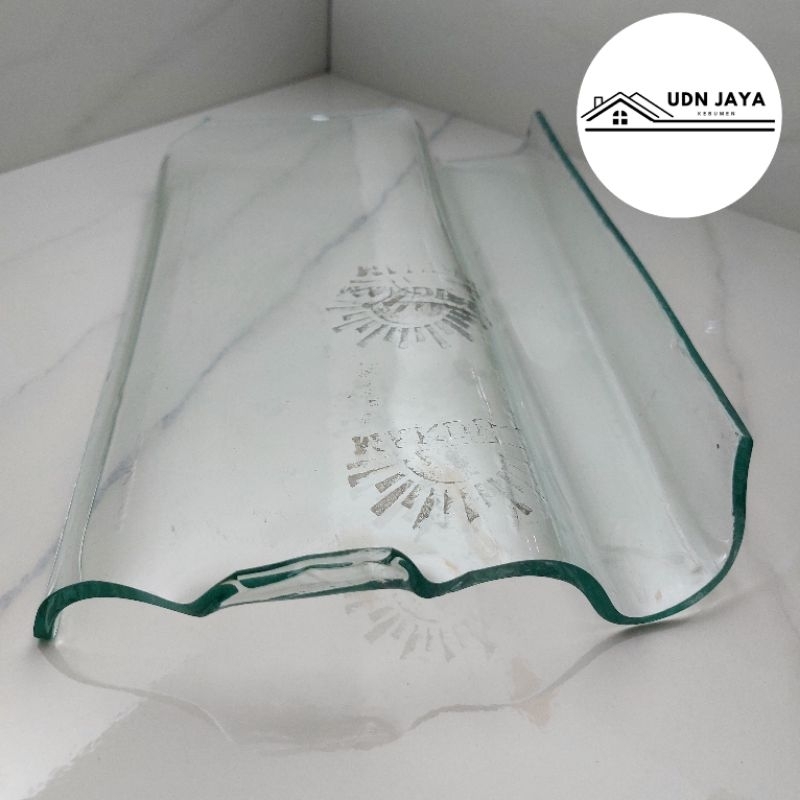 Jual Atap Genteng Kaca Plentong Kotak PapakTebal 5mm Panjang 29.5cm ...