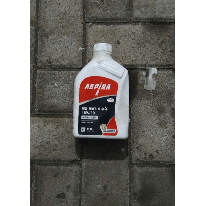 Jual BOTOL OLI KOSONG BEKAS PLUS TUTUP OLI MERK ASPIRA ISI 800 ML ...