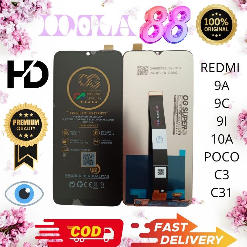 Jual LCD TOUCHSCREEN XIAOMI REDMI 9A /9C /9I /10A /POCO C3 /C31 ...