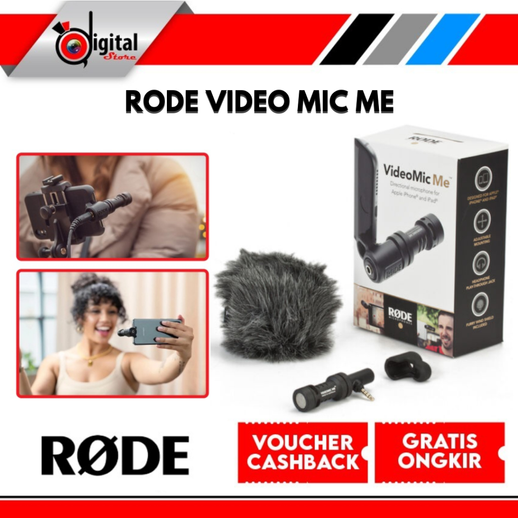 Jual Rode VideoMic Me Directional Mic For Smartphones Video Mic Me ...