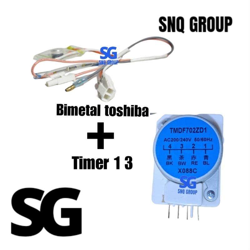 Jual Bimetal dan timer 1 3 kulkas toshiba 2 pintu - Sensor suhu kulkas ...