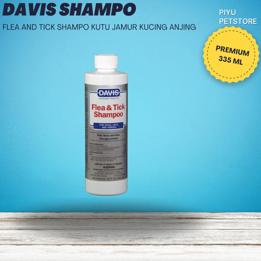 Jual DAVIS Flea & Tick Shampo Kucing Anjing Kutu Jamur Premium 355 ml ...