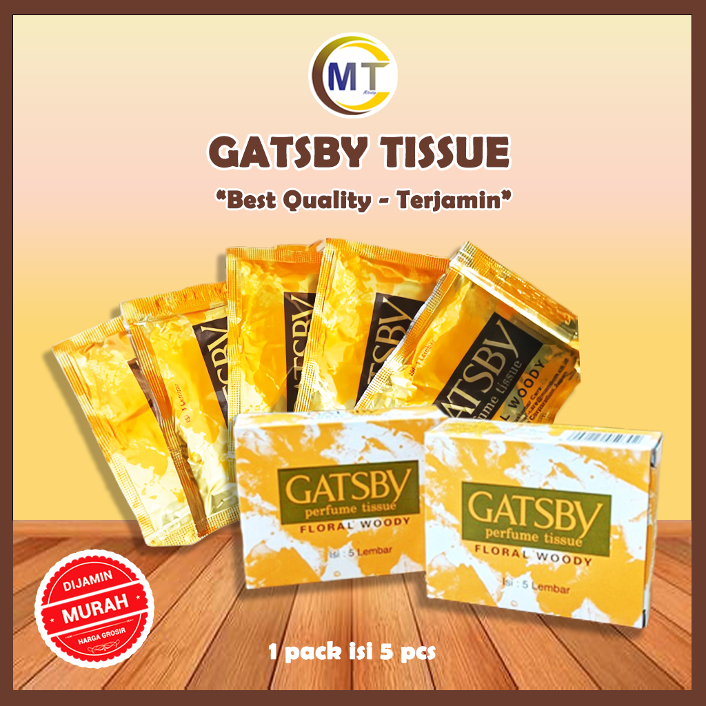 Jual Gatsby Tissue Perfume Floral Woody isi 5 lembar Gatsby Perfume Wet ...