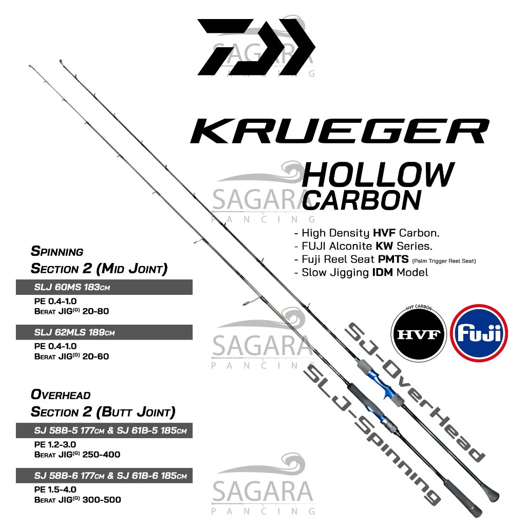 Jual Joran Daiwa Krueger Joran Slow Jigging Rod Jigging | Shopee Indonesia
