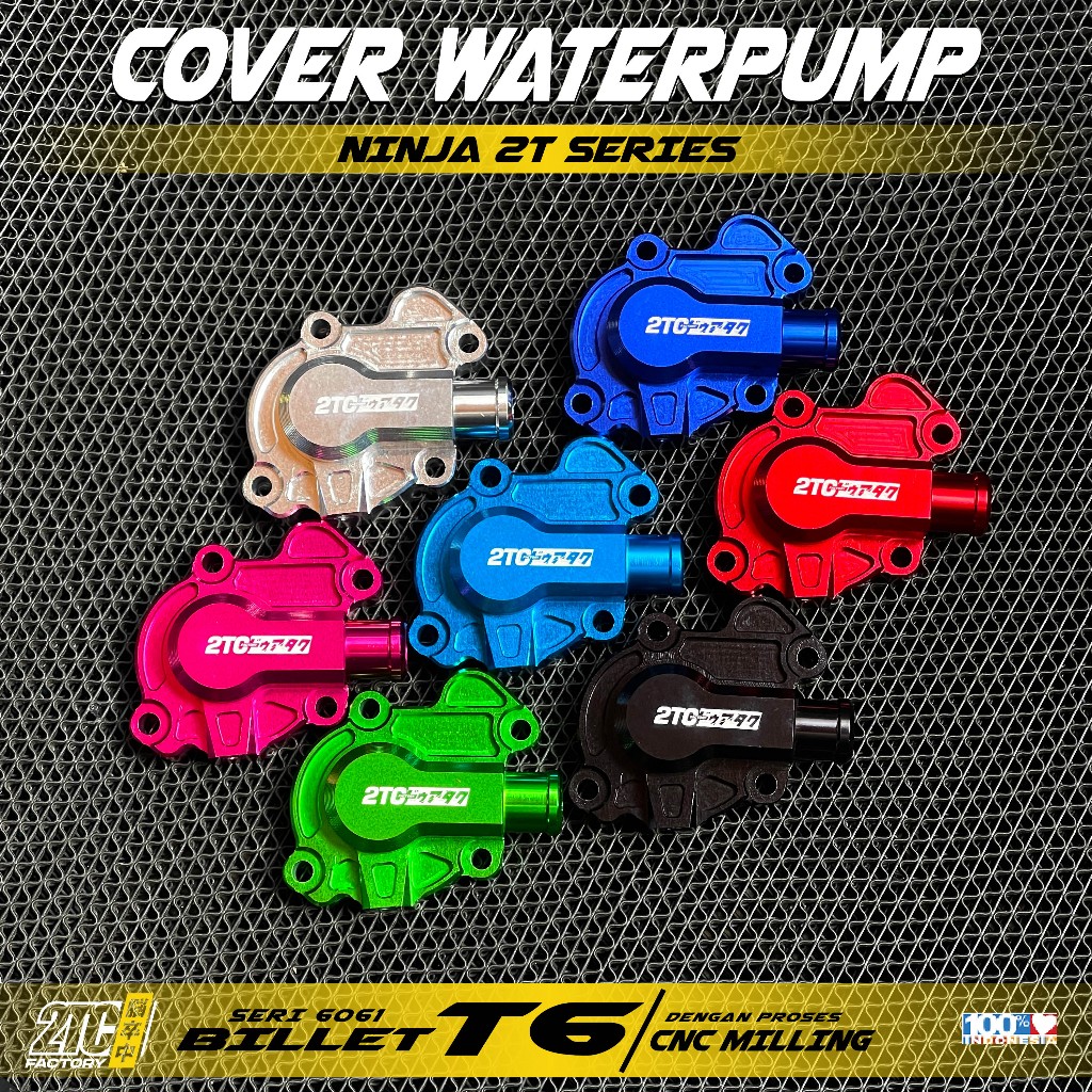 Jual TUTUP WATER PUMP COVER WATER PUMP CNC NINJA 2TAK SERIES BY 2TC ...