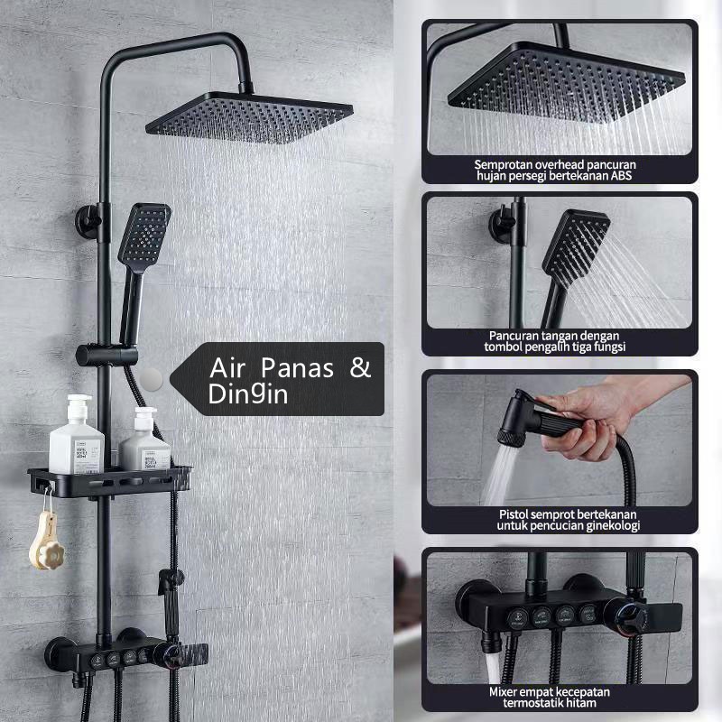 Jual SUS304 Shower Set Paket Lengkap Shower Kotak/Stainless Shower dan ...