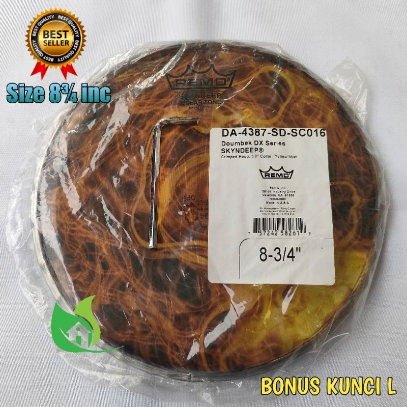 Jual Mika Darbuka Remo 8¾ inchi kuning api original Made in USA ...