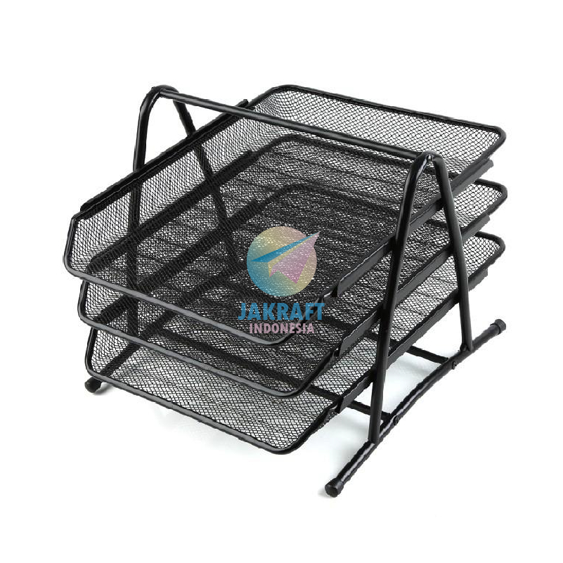 Jual (1 Set) Desk Set Besi Rak Surat 2 Dua / 3 Tiga / 4 Empat / 5 Lima ...
