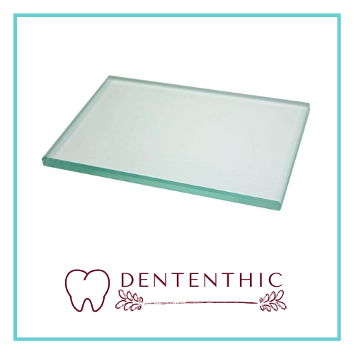 Jual Dental Glass lab 8mm 12x10 cm/ Glass Plate Dental 8mm / Mixing ...