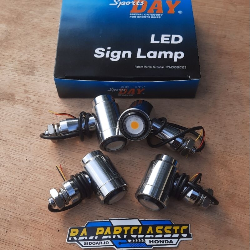Jual Lampu Sein Reteng Led Stainless Cnc Day CB Led Matrix Set Depan ...