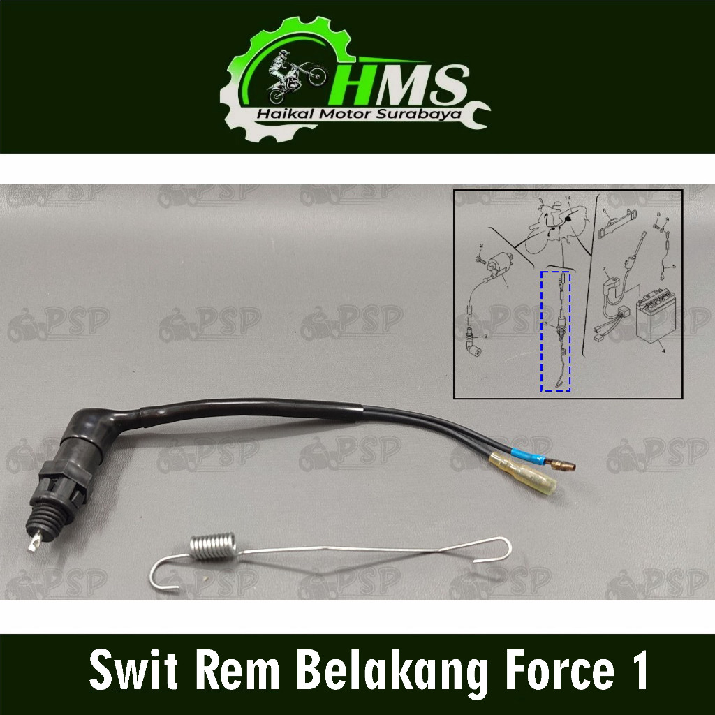 Jual Swit Rem Belakang Force 1 - Switch Suit Kabel Cable Indikator ...