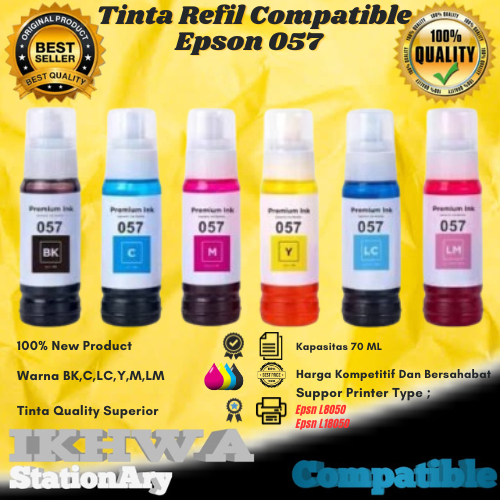 Jual Tinta Refill Compatible Epson 057 1Set ( 6 warna ) For Printer ...