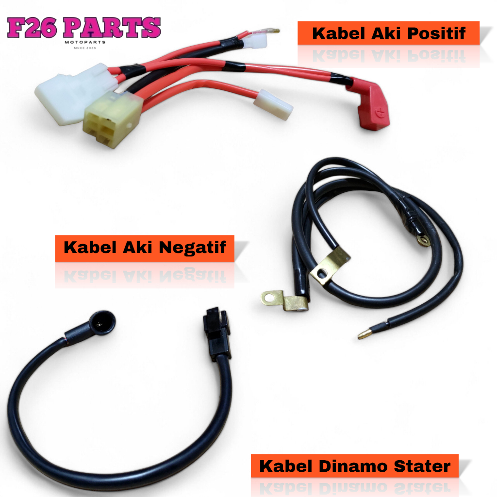 Jual Paket Set Kabel Aki Positif Negatif Dinamo Stater + - Mio Sporty ...