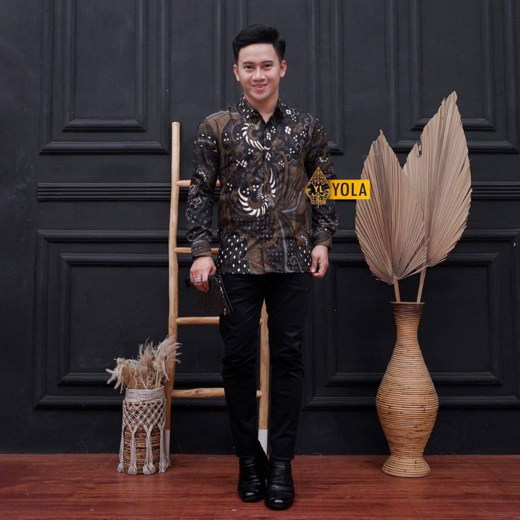 Jual Batik Cowok Lengan Panjang Premium Mewah | Shopee Indonesia