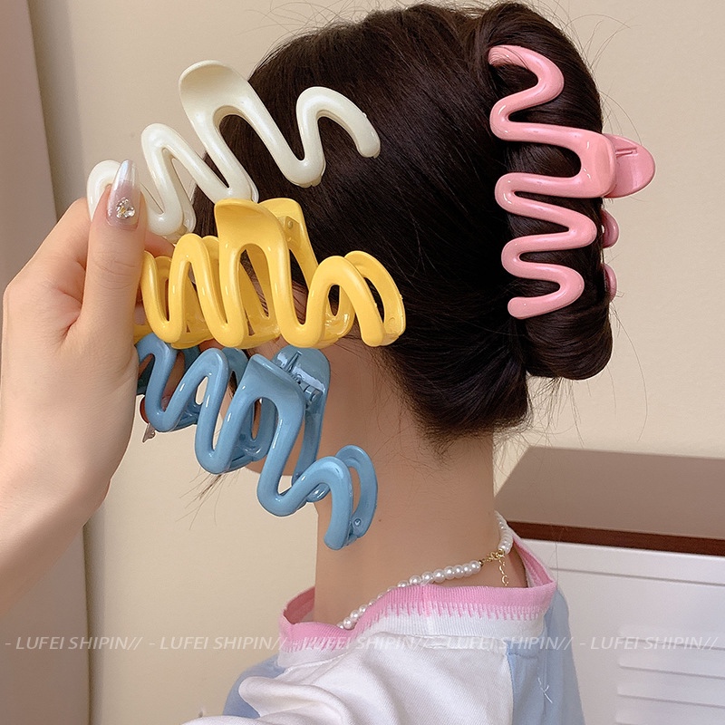 Jual Jepit Model Ulir Candy Color Korean Hairclip Hairclaw | Shopee ...