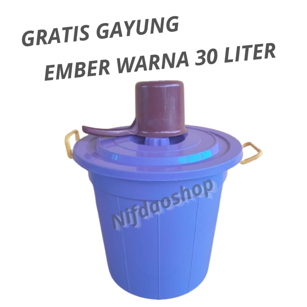 Jual Ember air tutup 30 Liter / ember plastik 30 liter Gratis gayung ...