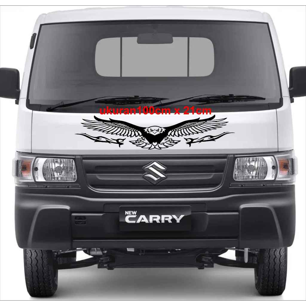 Jual 0200 cutting sticker untuk kap depan pick up new carry motif elang ...
