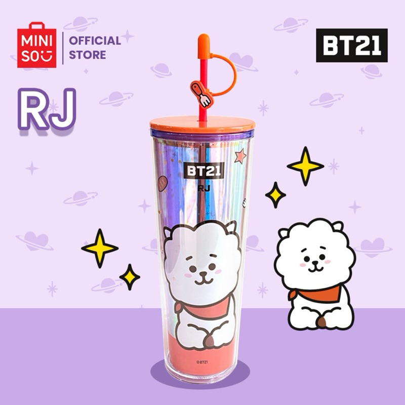 Jual Tumbler Miniso X BT21 800 ml RJ Shooky Tata Mang Cooky Shooky Koya ...