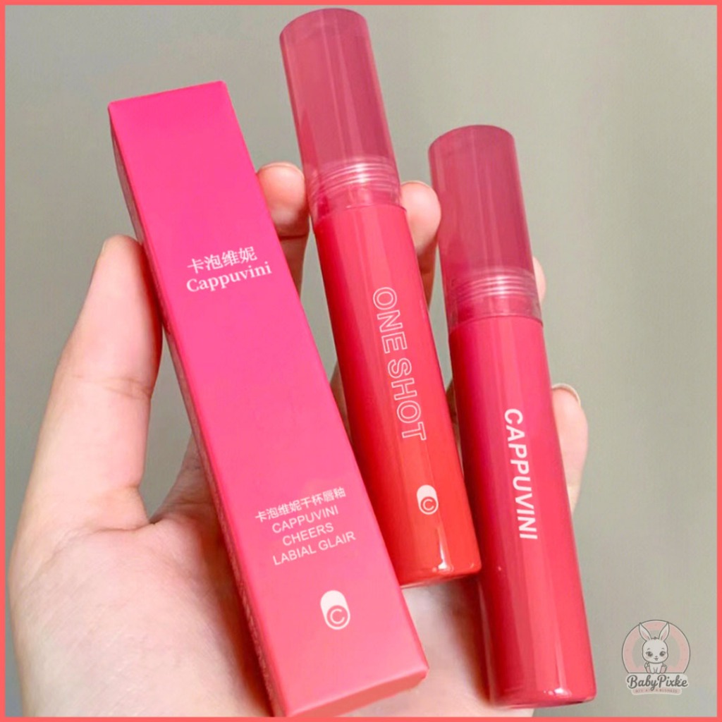 Jual CAPPUVINI Nude Lipstik Liquid Moisturizing Lip Gloss Lipstick ...