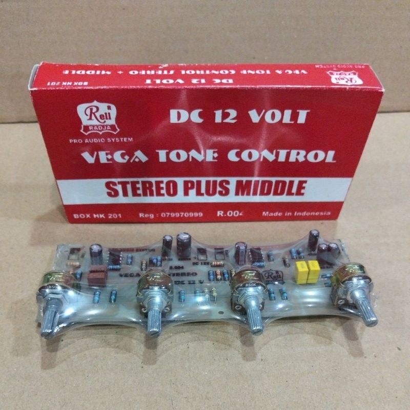 Jual KIT TONE CONTROL STEREO DC 12 VOLT + MIDDLE MERK VEGA | Shopee Indonesia