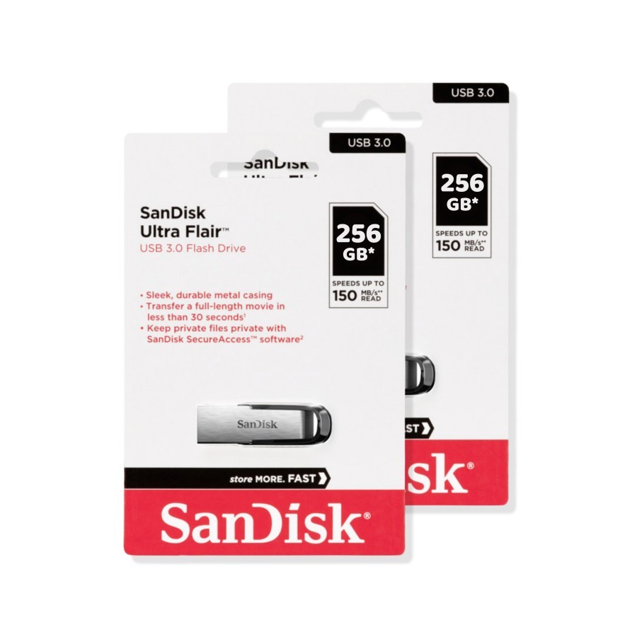 Jual SANDISK Flashdisk Ultra Flair 256 GB Speed Up to 150 MB/s Read ...