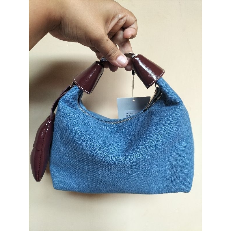 Jual MINI HOBO JEANS ROYAL CUIR | Shopee Indonesia