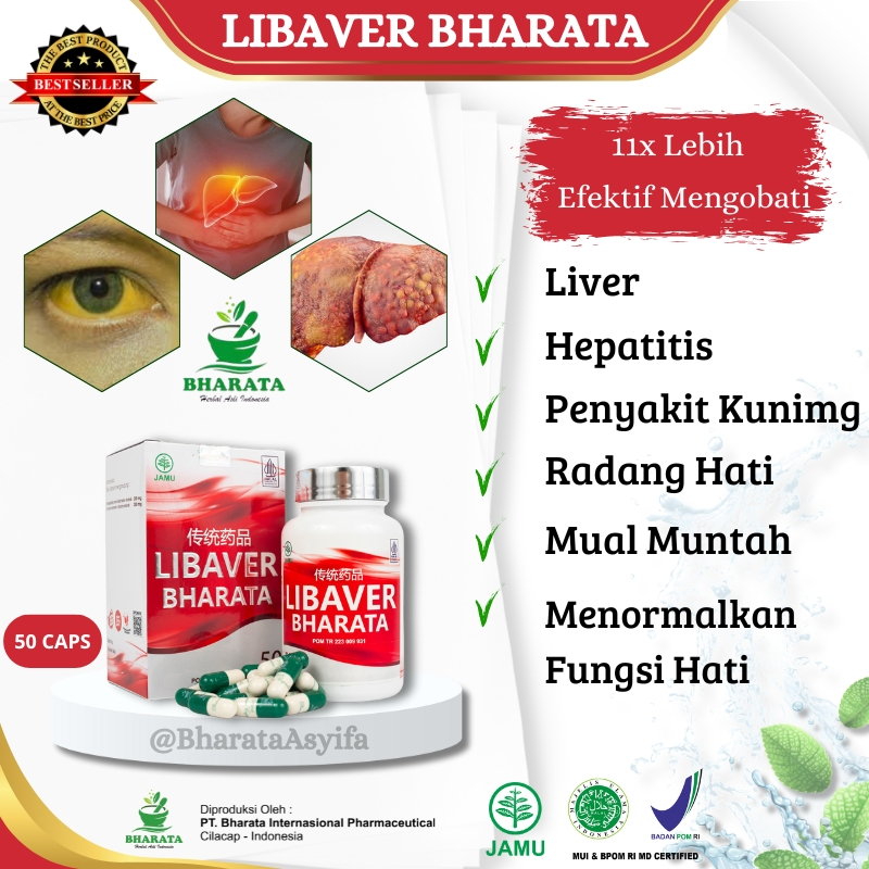Jual Obat Liver Dan Hepatitis LIBAVER BHARATA 100% Herbal Original ...