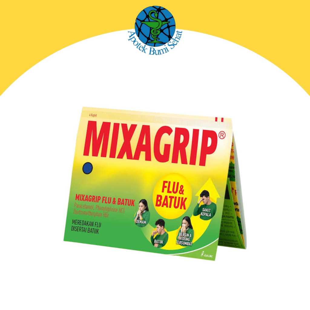 Jual Mixagrip Flu & Batuk Tablet ( per strip ) | Shopee Indonesia