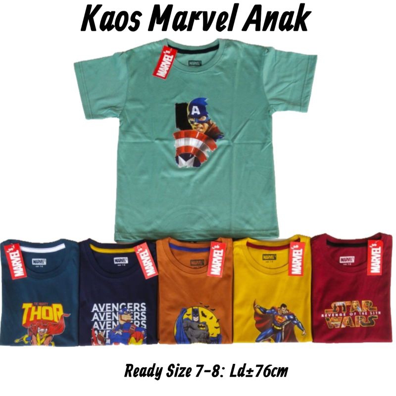 Jual Kaos Pendek Marvel Anak | Shopee Indonesia