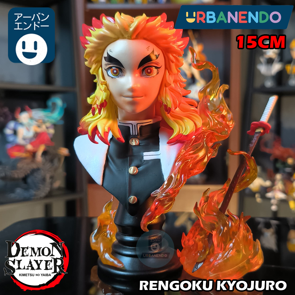 Jual Action Figure Demon Slayer Rengoku Statue ukuran 15cm dengan ...