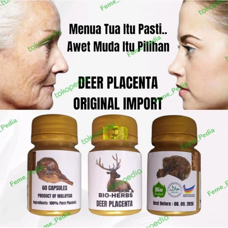 Jual DEER PLACENTA NEW ZEALAND EXTRACT PURE ORIGINAL PLASENTA RUSA PREMIUM 5KMG | Shopee Indonesia