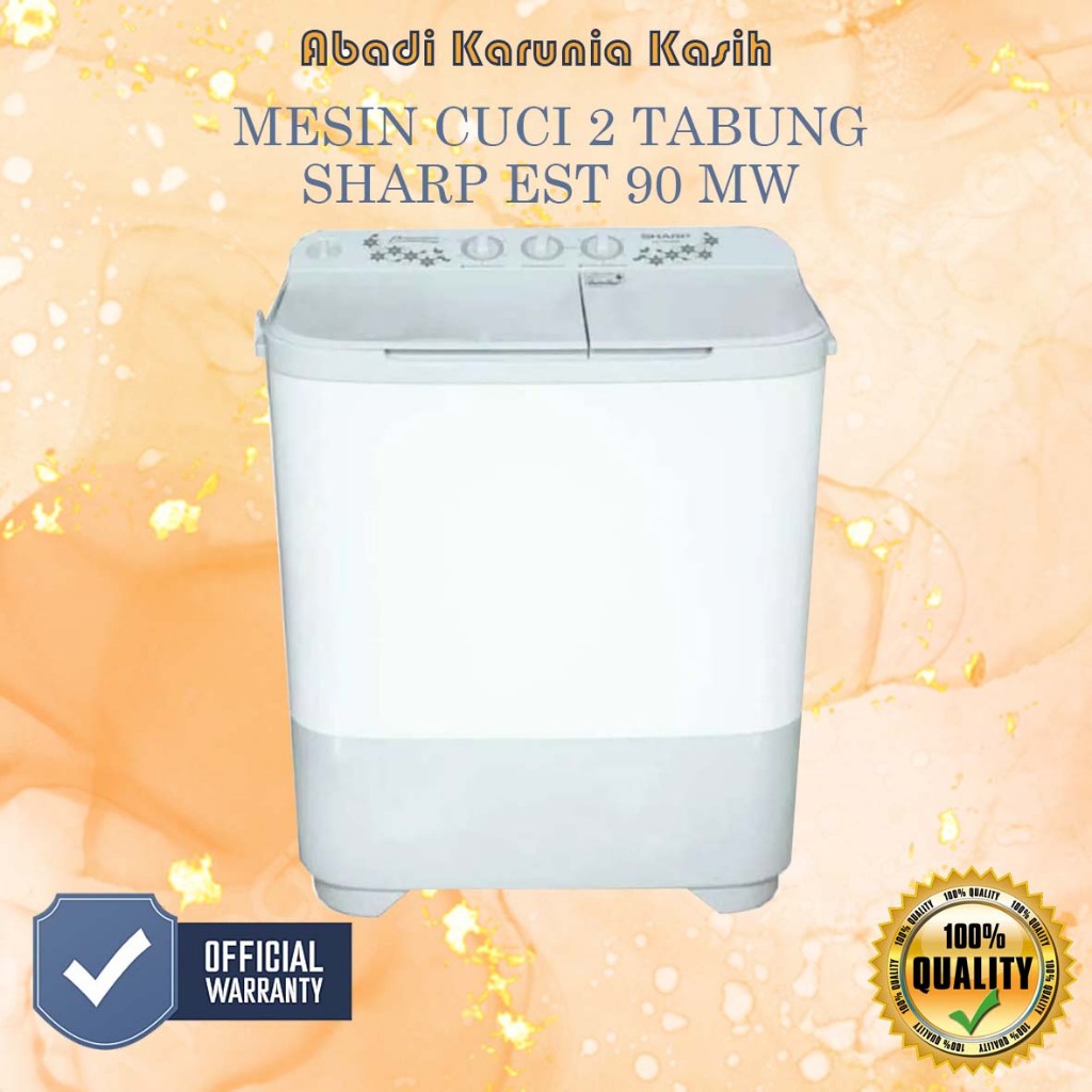 Jual MESIN CUCI 2 TABUNG SHARP EST 90 MW KAPASITAS 90 LITER ORIGINAL ...
