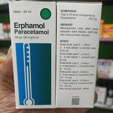 Jual Erphamol Paracetamol Sirup 60 ml per Botol | Shopee Indonesia