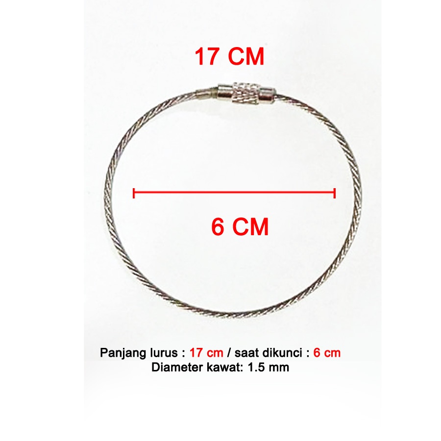 Jual Wire Carabiner / Stainless Steel Rope | Shopee Indonesia