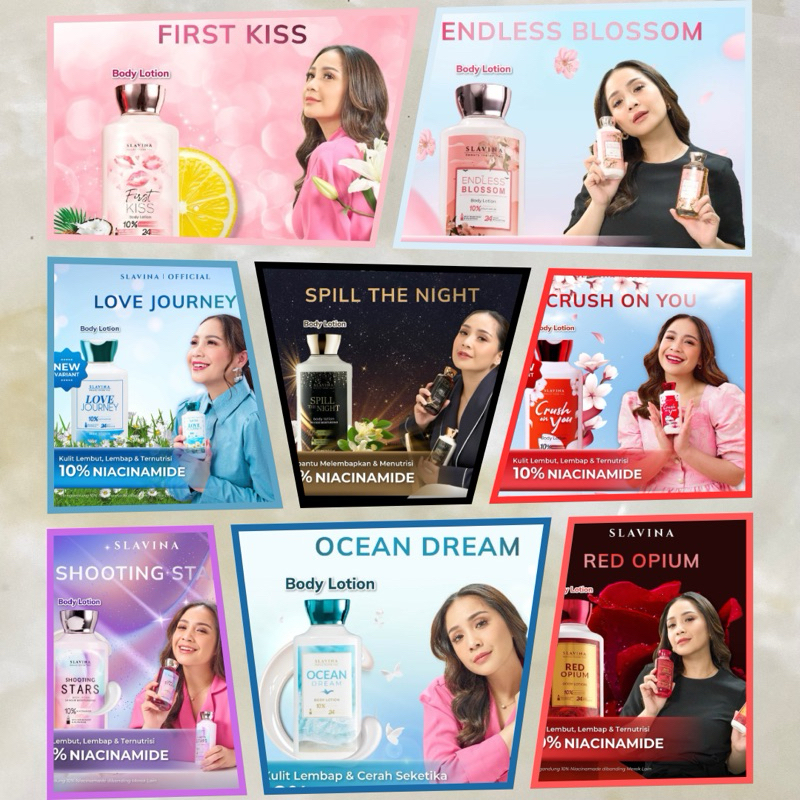 Jual PAKET ALL VARIAN Travel Body Lotion NAGITA SLAVINA (10ml) | Shopee ...