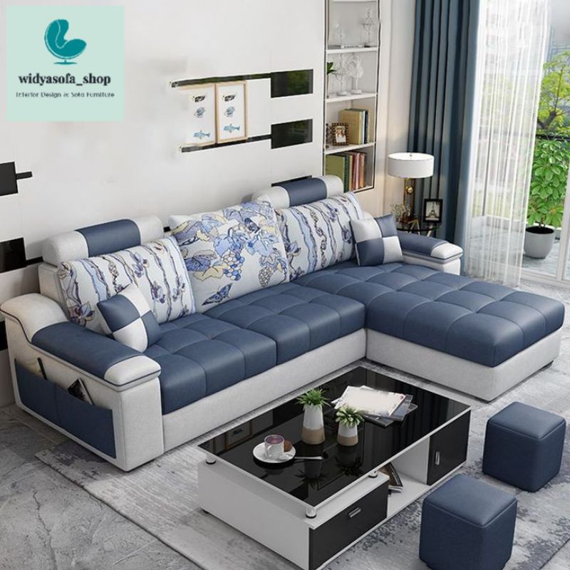 Jual Sofa L Shape Minimalis Modern Sofa Ruang Tamu Berkualitas Premium ...