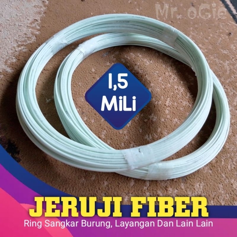 Jual fiber ruji 1,5 mili putih (100 meter) | Shopee Indonesia